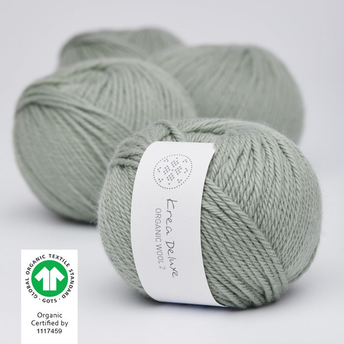 Organic Wool 2 50 g, FV 01 natural white - Økologisk merino uldgarn ...