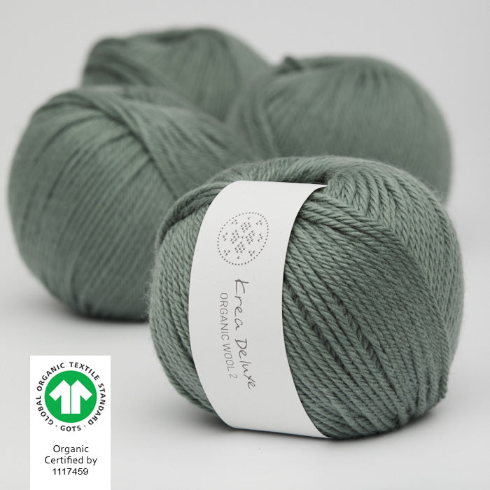 Organic Wool 2 50 g, FV 01 natural white - Økologisk merino uldgarn ...
