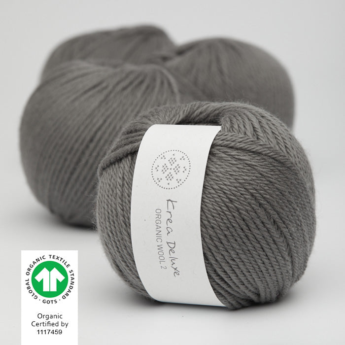 Organic Wool 2 50 g, FV 01 natural white - Økologisk merino uldgarn ...