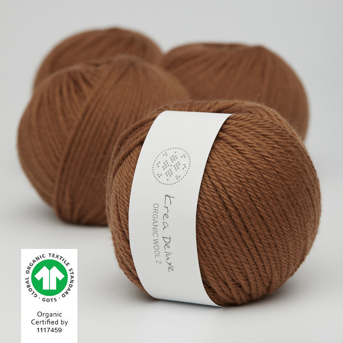 Organic Wool 2 50 g, FV 01 natural white - Økologisk merino uldgarn ...